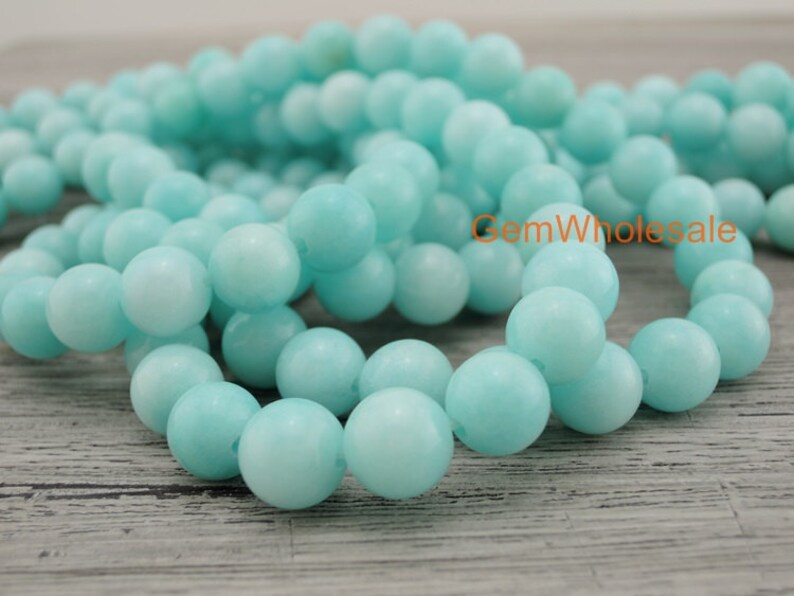 15 Light Blue Malaysian Jade 6mm/8mm/10mm/12mm Round | Etsy