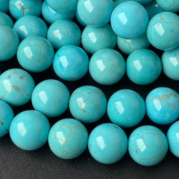 Blue Dyed Howlite - Etsy