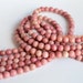 15.5 Rhodonite 4mm/6mm Round Beads Red Semi-precious - Etsy