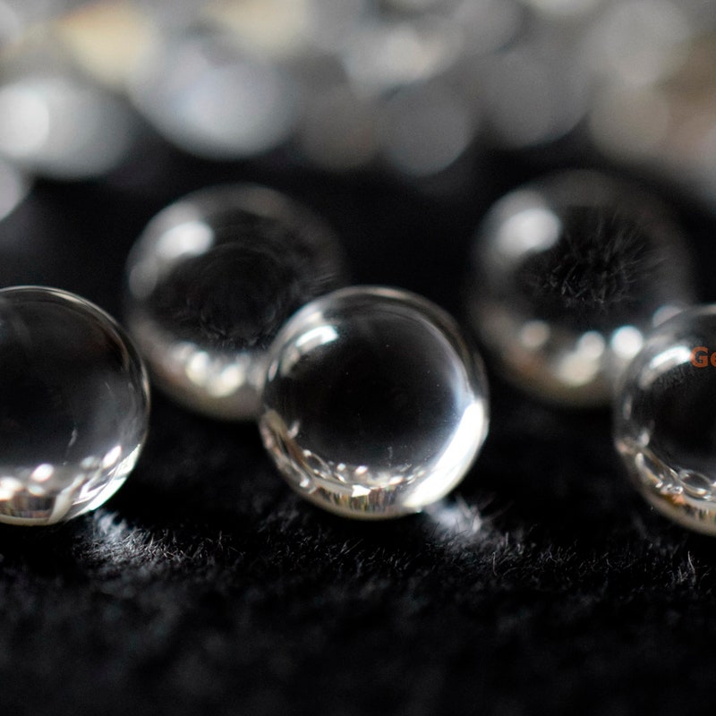 Crystal Clear Stone Ball - Etsy UK