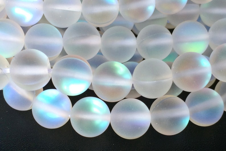 15 6mm/8mm/10mm Rainbow Synthetic Moonstone/mermaid - Etsy