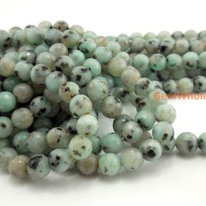 15.5 Sesame jasper 6mm/8mm/10mm/12mm round faceted | Etsy