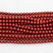 15.5 Dark Red Color Glass Round Beads 6mm/8mm/10mm/12mm - Etsy