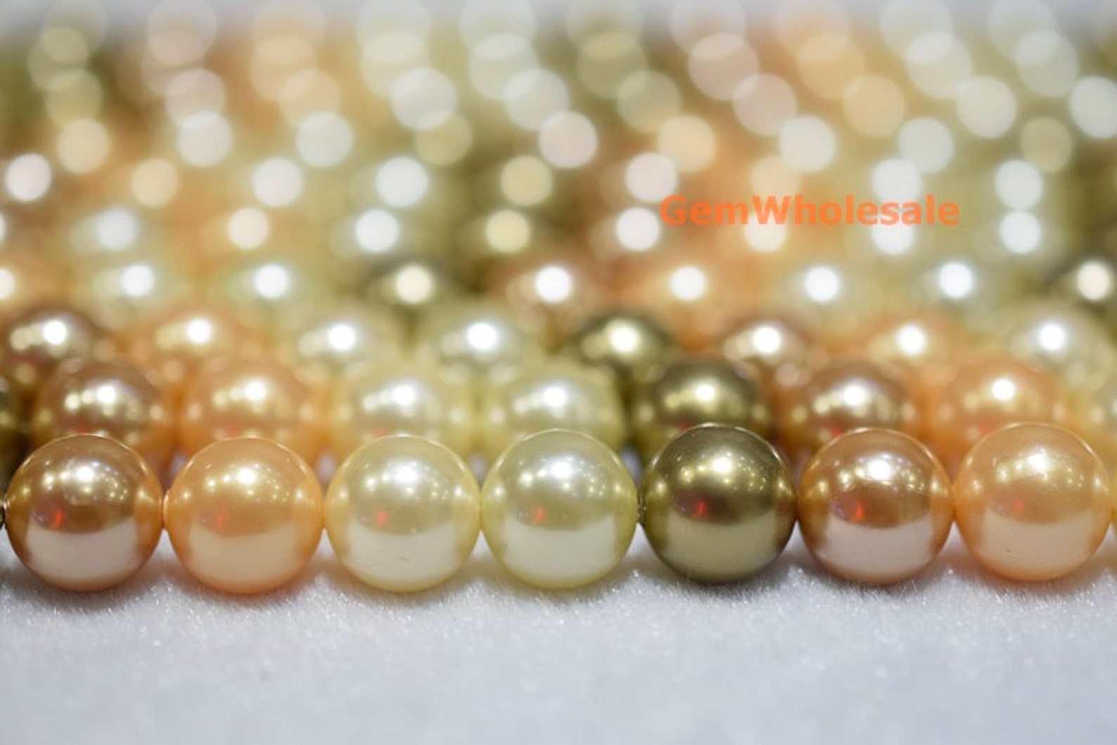 15.5 8mm/10mm Mix Luster Color Shell Pearl Round Beads - Etsy