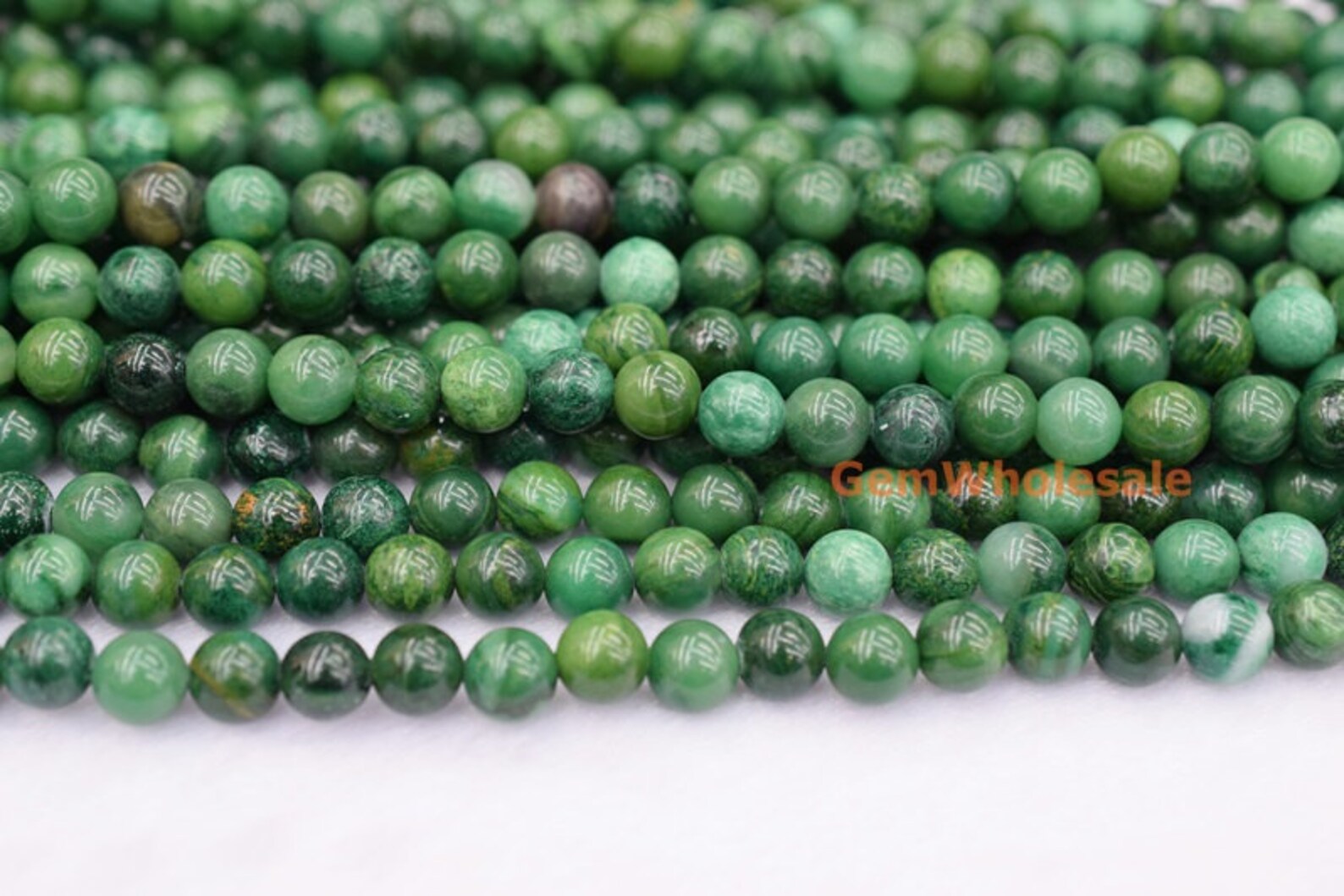 15.5 Natural African Green Jasper 6mm/8mm/10mm/12mm - Etsy