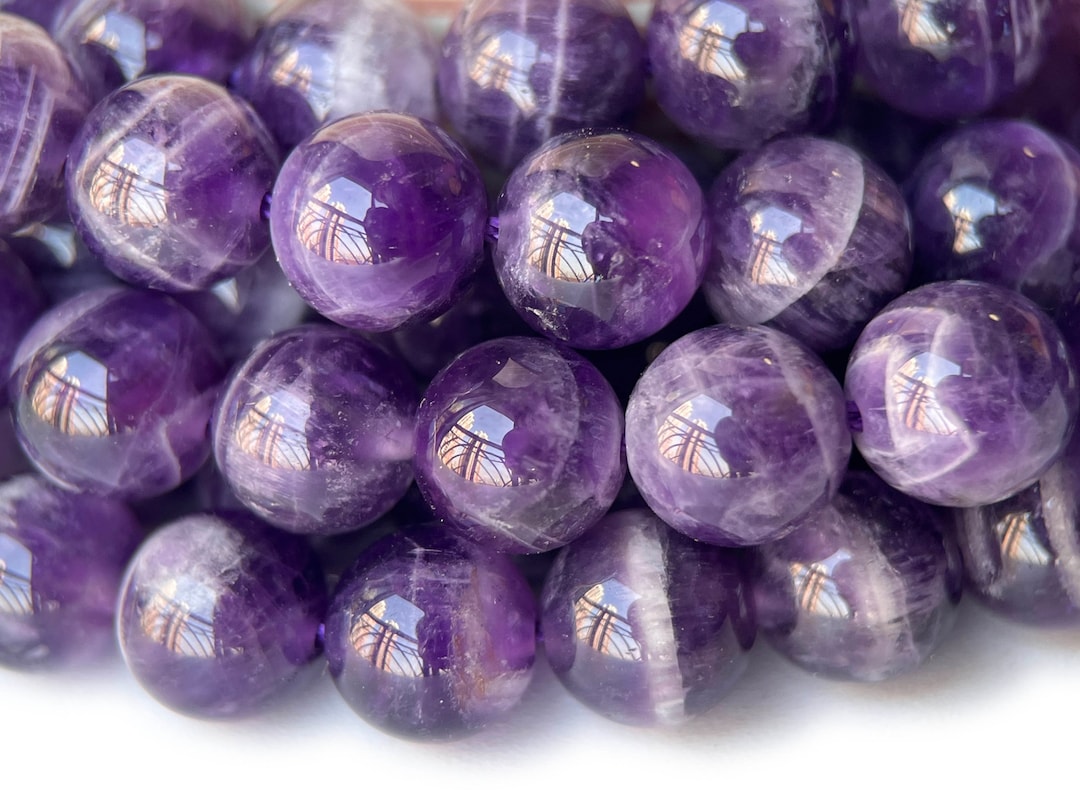 15“ Dogtooth Amethyst Round Beads 8mm, Natural Dogtooth Amethyst,purple ...