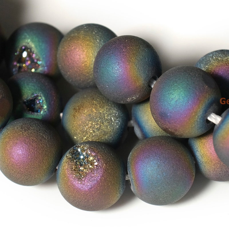 Druzy Beads - Etsy