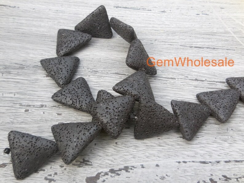 15.5 Lava Triangle Shape 28x28mm Lava Triangle Pendant - Etsy