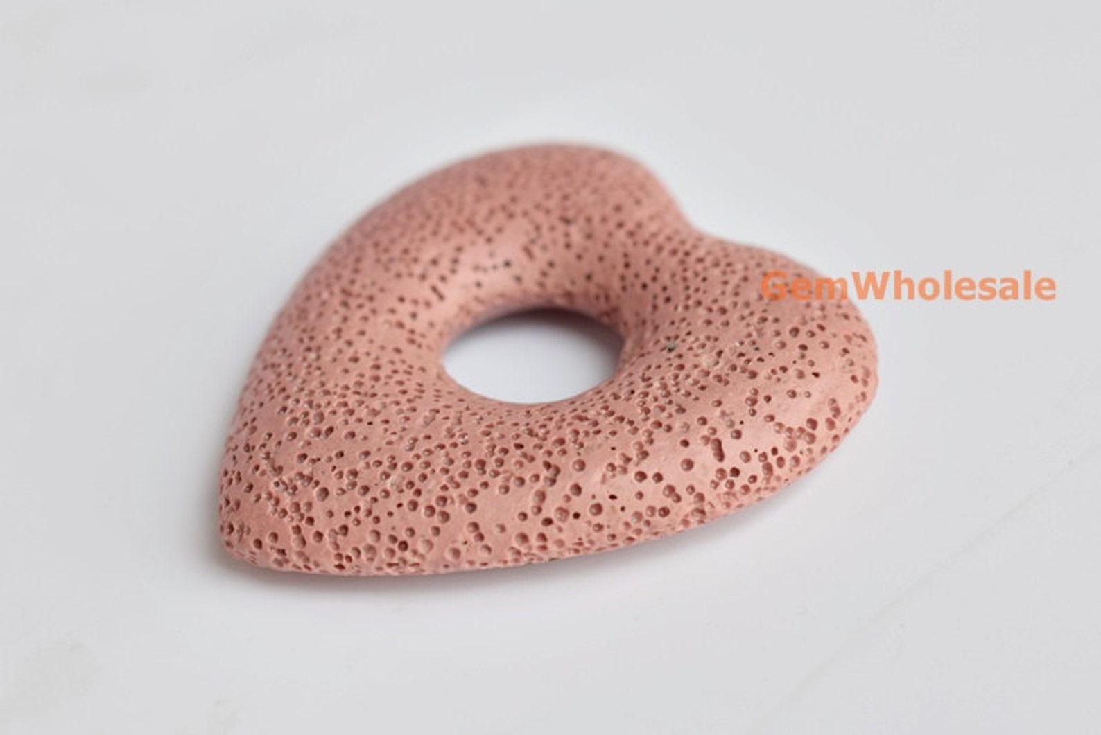 4PCS 50x50mm light red lava heart | Etsy