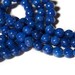 15.5" Dyed Dark Blue Jade 6mm/8mm/10mm/12mm Round Beads, Dark Blue ...