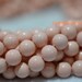 15.5" 8mm/10mm Misty Rose Shell Pearl Round Beads,misty Rose Shell Core ...
