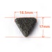 10PCS 18mm Black Lava Triangle Pendantdrilled Hole Along the - Etsy