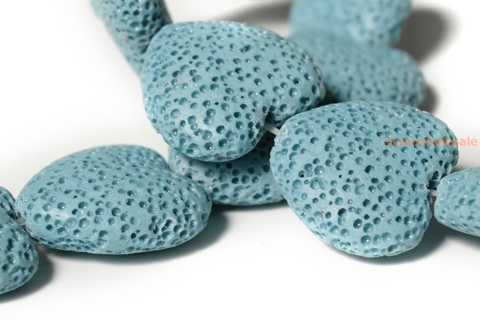 15.5 20mm/28mm Light Blue Lava Heart Pendant Blue Lava - Etsy