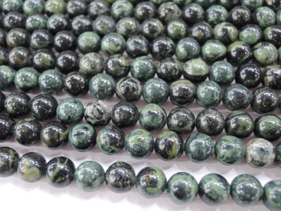 15.5" Natural Kambaba Jasper 6mm/8mm/10mm Round Beads, High Quality ...