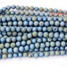 15 Plating Blue Druzy Agate 8mm/10mm/12mm/14mm Round Beads, Matte Blue ...