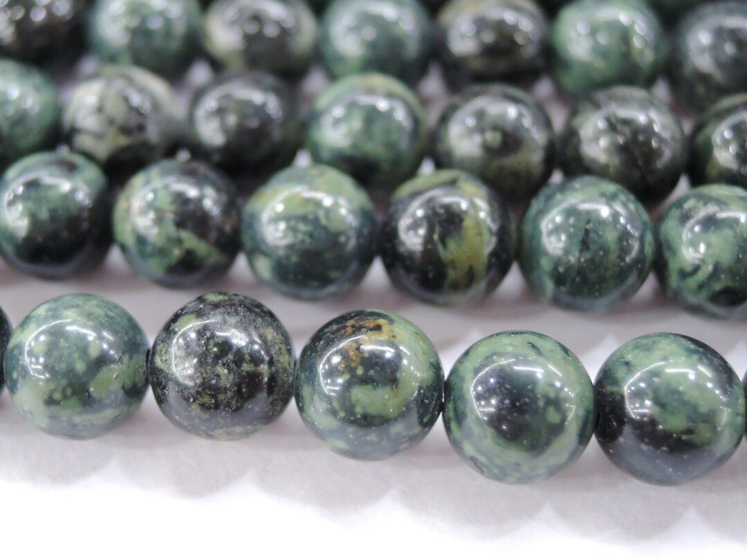 15.5" Natural Kambaba Jasper 6mm/8mm/10mm Round Beads, High Quality ...