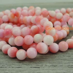 15 Peach Red Malaysian Jade 6mm/8mm/10mm/12mm Round - Etsy