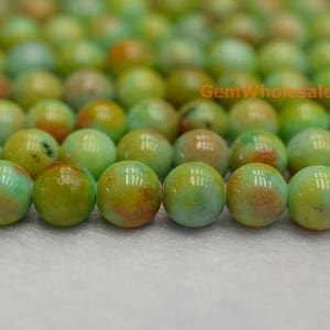 15.5 8mm Dyed Green Blue Red Jade Round Beads Green | Etsy
