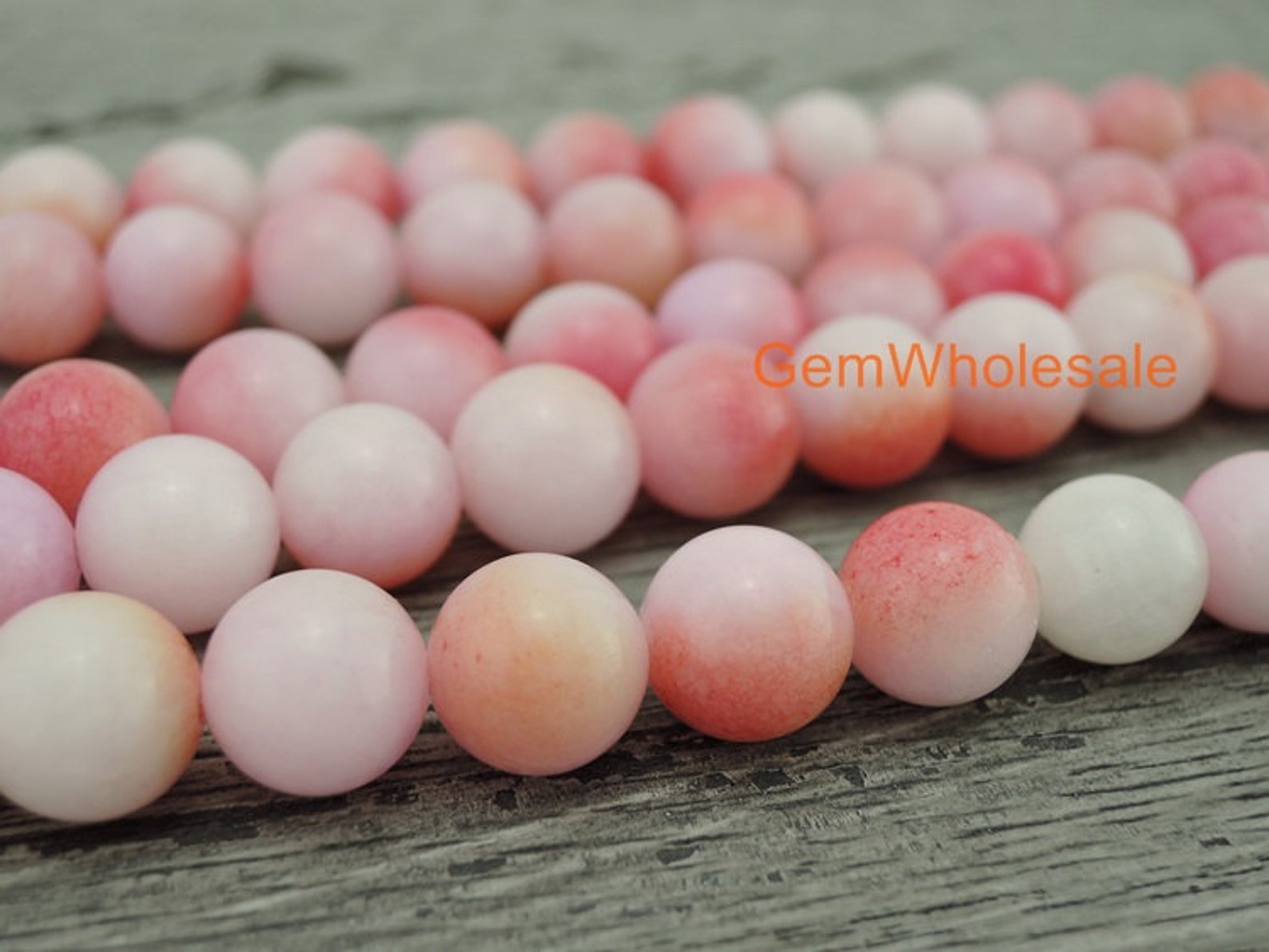 15 Peach Red Malaysian Jade 6mm/8mm/10mm/12mm Round - Etsy