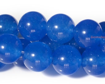 15.5 Dyed Dark Blue Jade 6mm/8mm/10mm/12mm Round Beads - Etsy