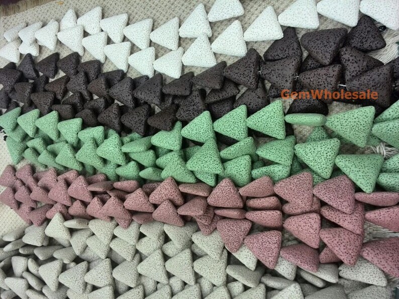 15.5 Lava Triangle Shape 28x28mm Lava Triangle Pendant - Etsy