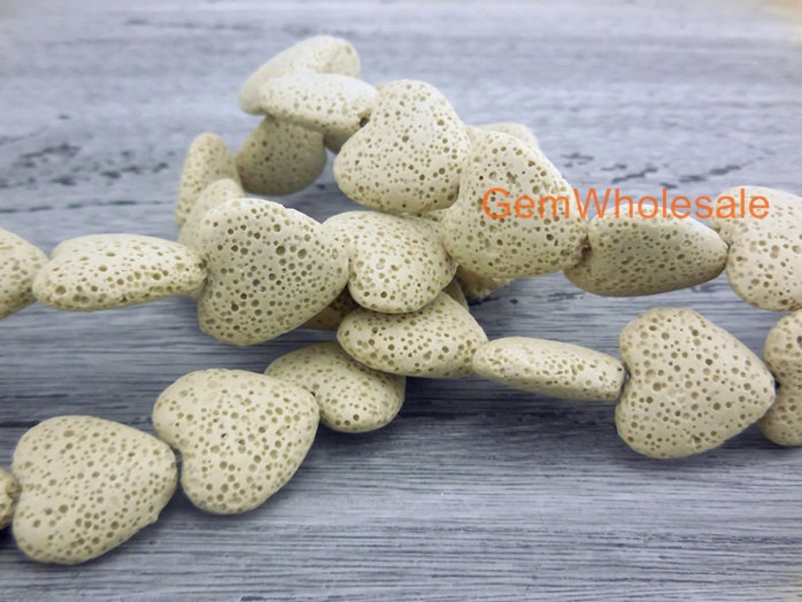 15.5 Beige Lava Heart Pendant 20mm/28mm Beige Lava - Etsy