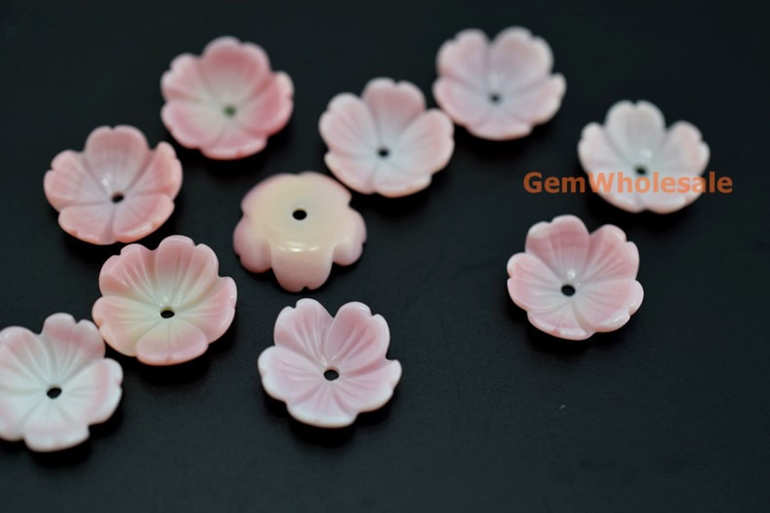 10PCS 10mm Pink MOP Flower Natural Queen Shell Flower | Etsy