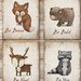 Woodland Animals Inspirational Quote Art Prints set of 4 | Etsy