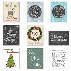 30 Christmas Printables MEGA PACK - 8x10 Holidays, Christmas Decor, Let ...
