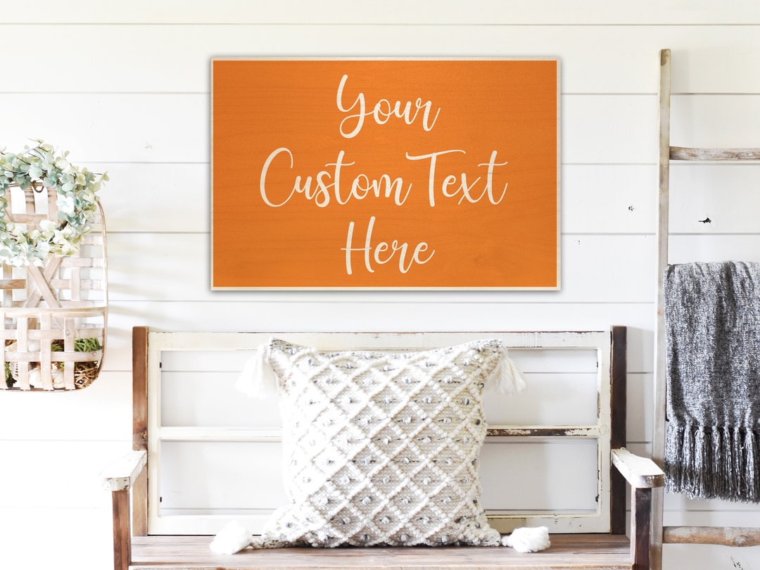 Personalized Sign With Vibrant Colors | Custom Wood Signs ...