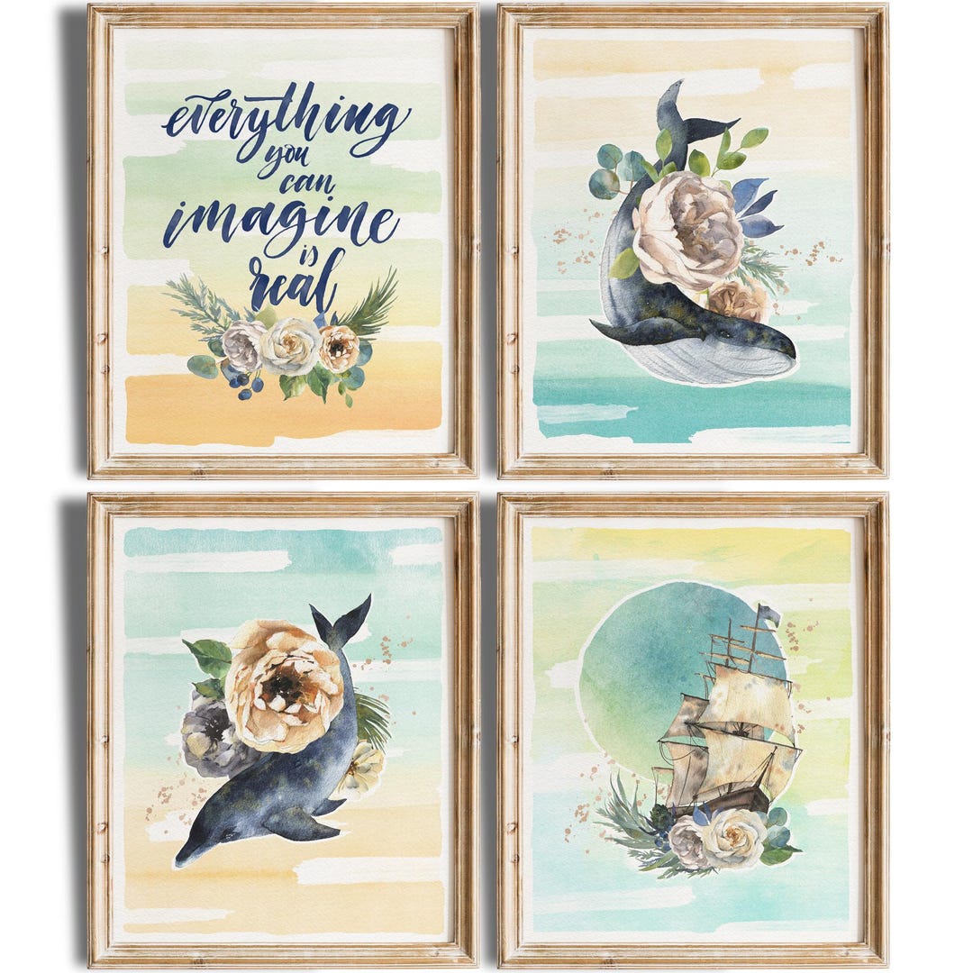 Everything You Can Imagine is Real Art Prints set of 4 8x10s ...