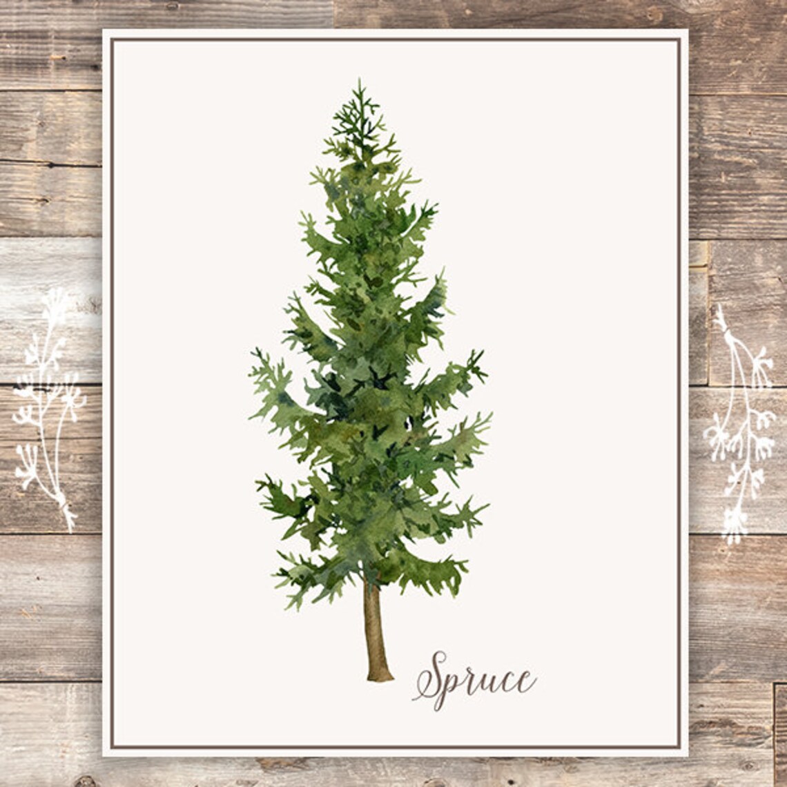 Trees Wall Art Prints set of 4 8x10s Botanical Prints - Etsy