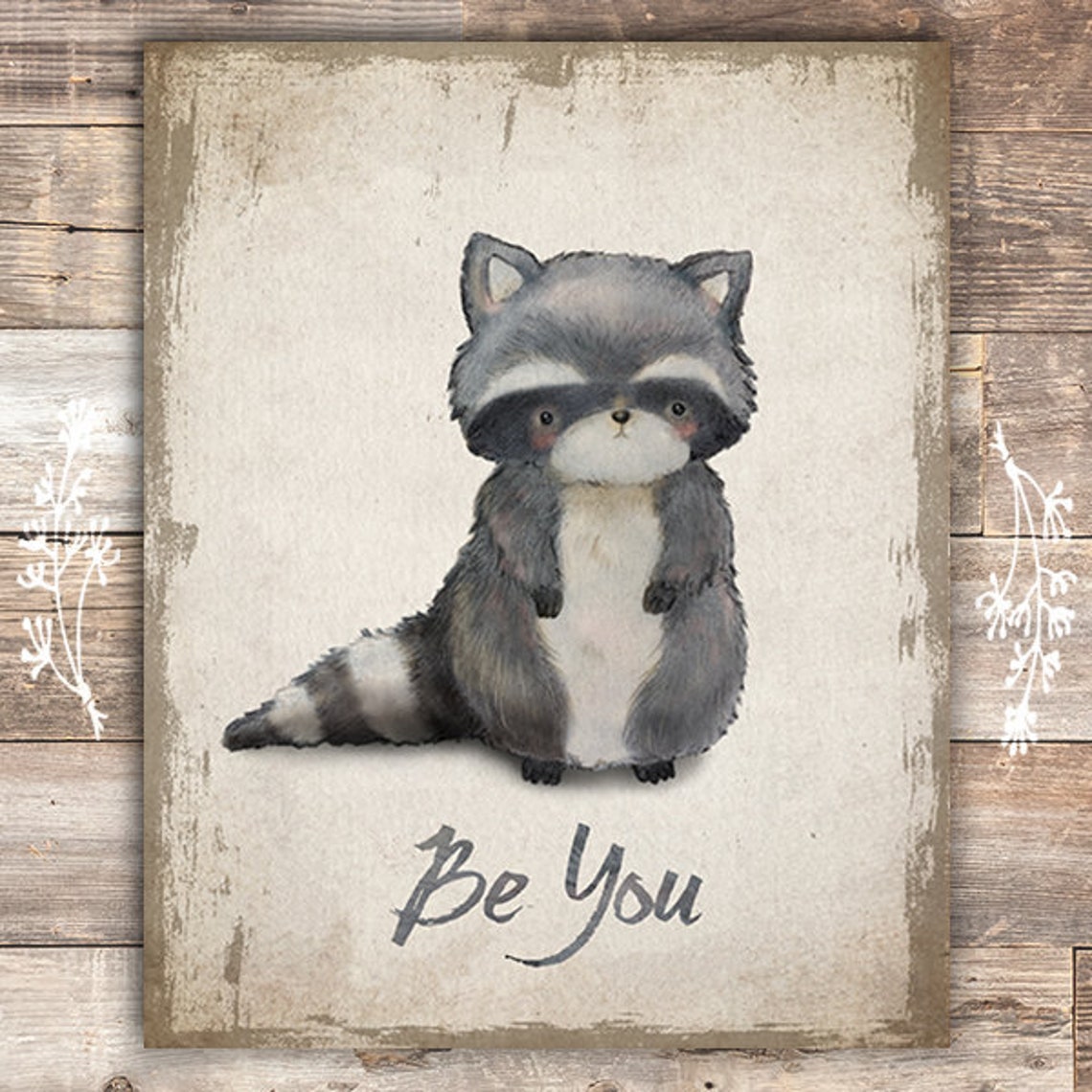 Woodland Animals Inspirational Quote Art Prints set of 4 | Etsy