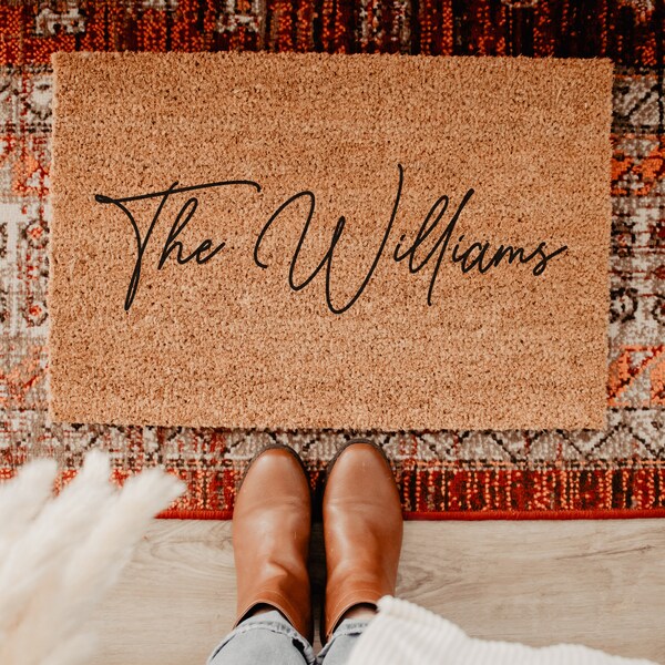 Custom Welcome Mat - Etsy