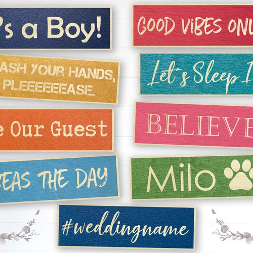 Personalized Wood Sign Custom Painted Signs Custom - Etsy