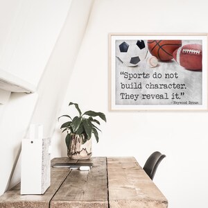 Sports Quotes Wall Art Print - 8x10 | Baseball, Basketball, Football ...