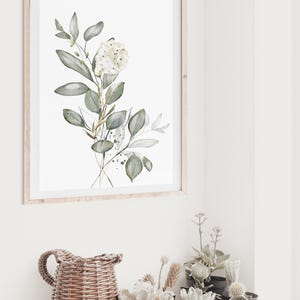 Botanical Watercolor Art Prints (set of 4): Boho Floral Wall Decor - Etsy