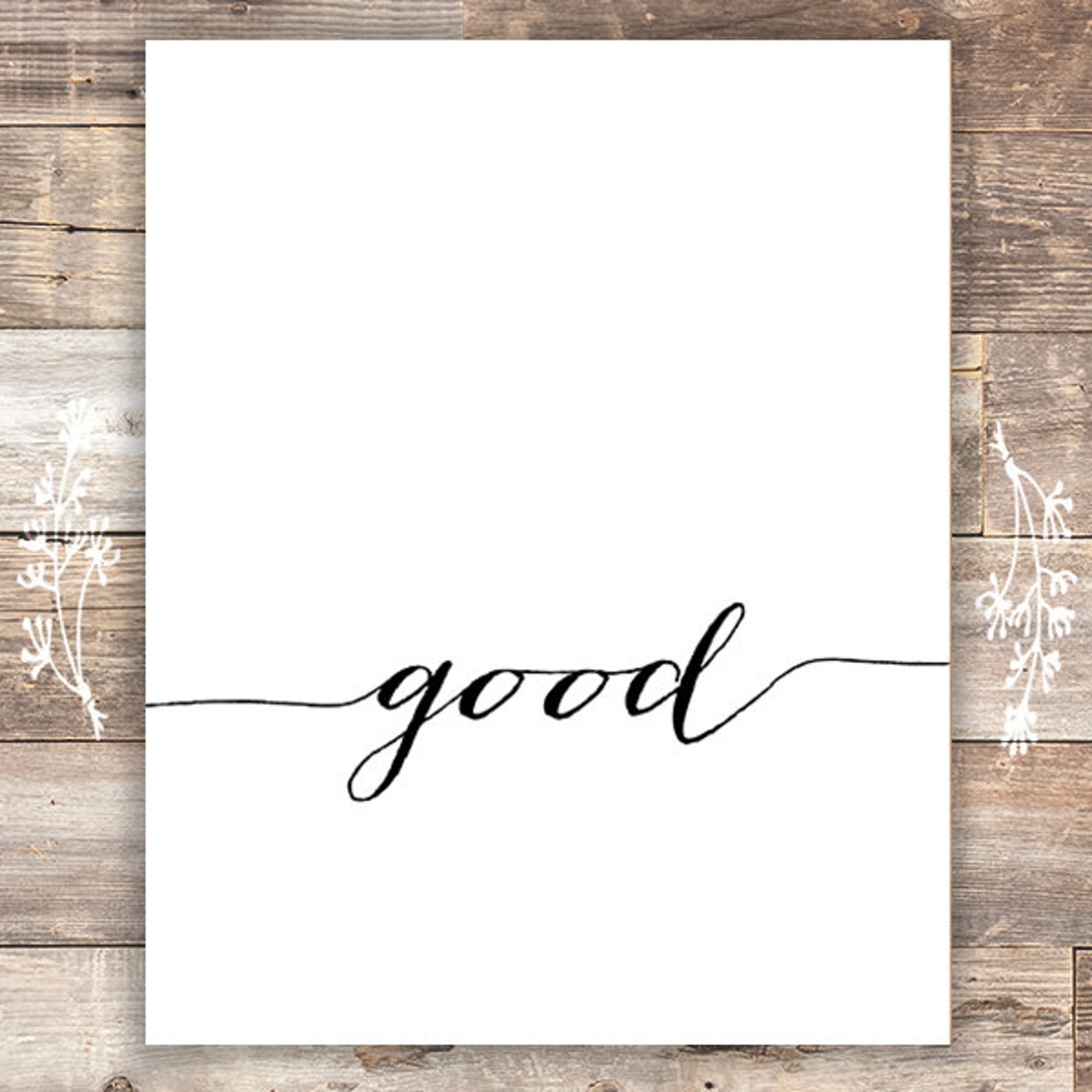 Good Vibes Only Calligraphy Wall Art Set of 3 8x10s | Etsy