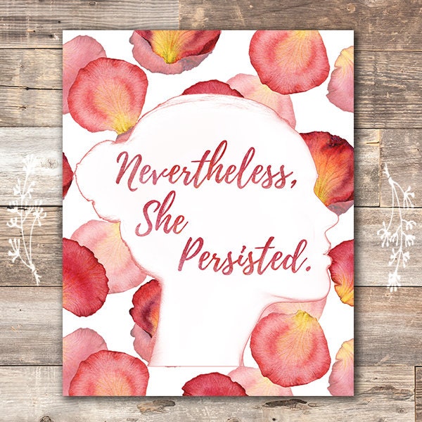She Persisted Print - Etsy
