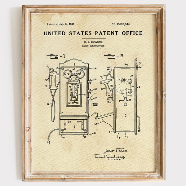 Telephone Print - Etsy