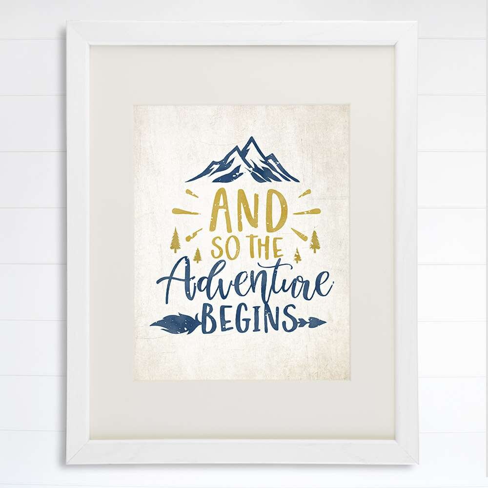 And So The Adventure Begins Art Print 8x10 | Etsy