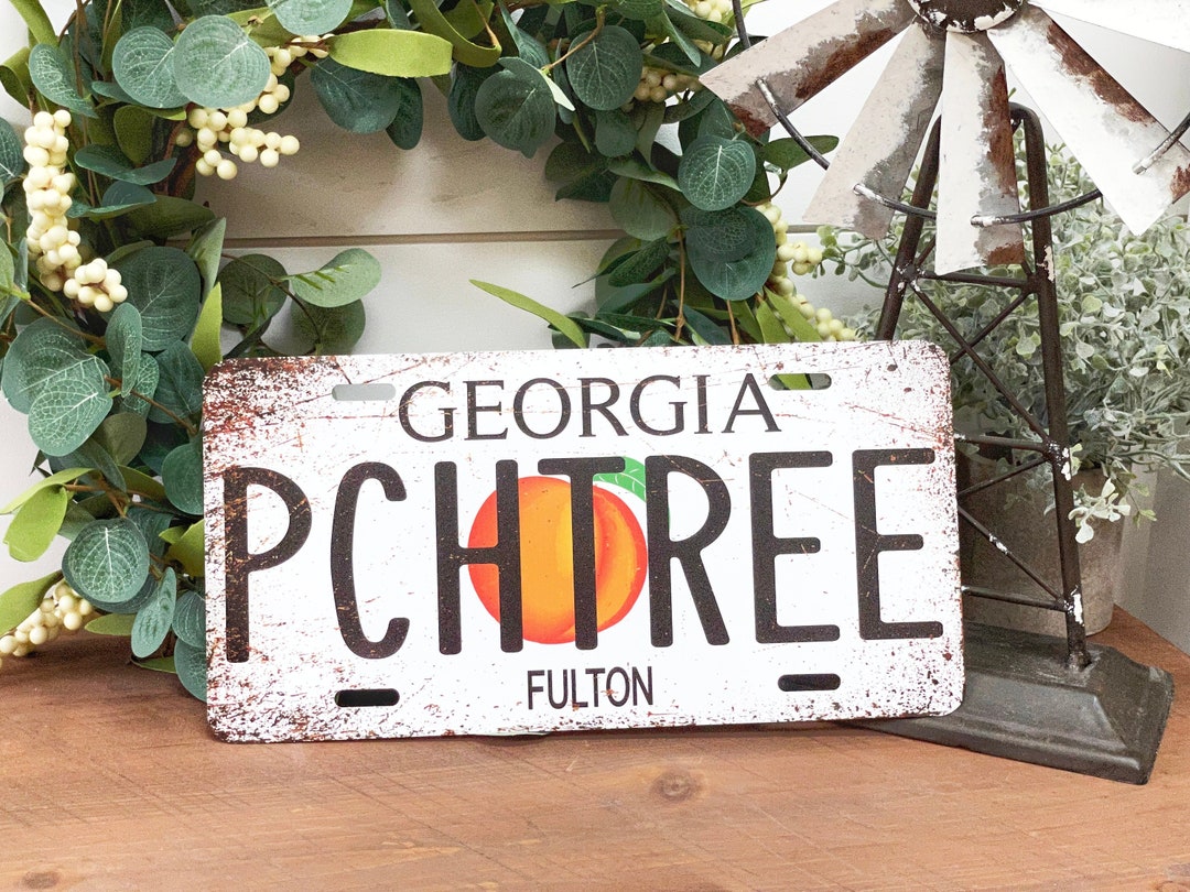 Custom License Plate - 6x12" | Choose Any US State | Georgia License ...
