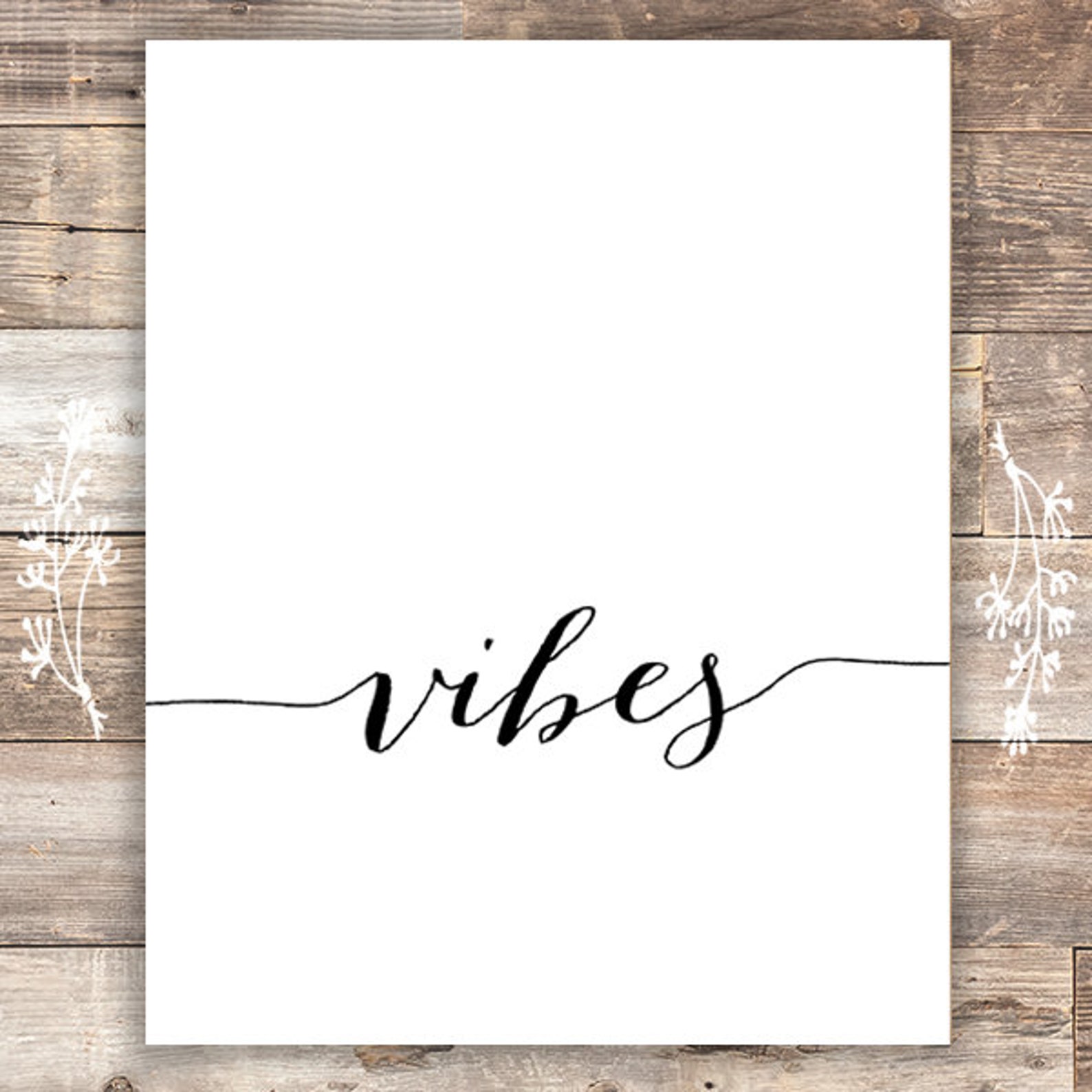 Good Vibes Only Calligraphy Wall Art Set of 3 8x10s | Etsy