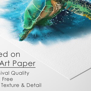 Sea Turtle Art Print - 8x10 | Beach Wall Decor - Etsy