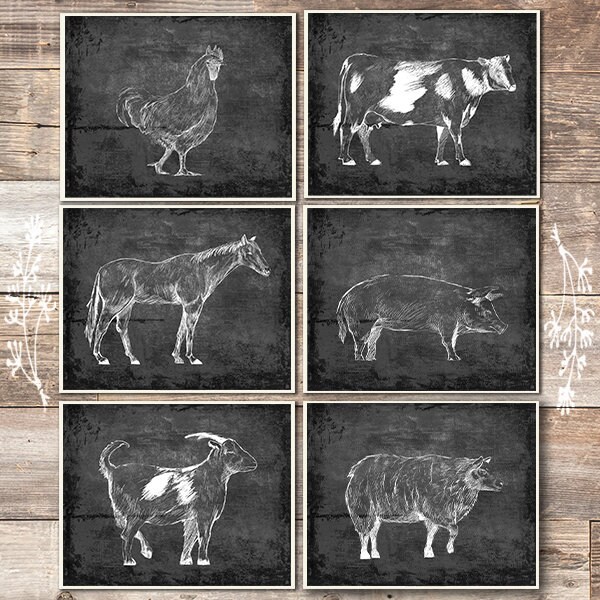 Pig Sheep Cow - Etsy