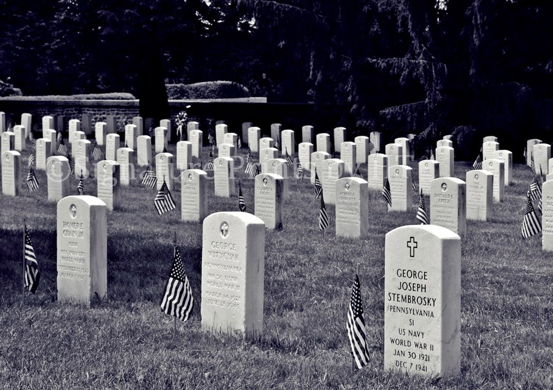 Military Headstones History Print Photo Gift Military - Etsy