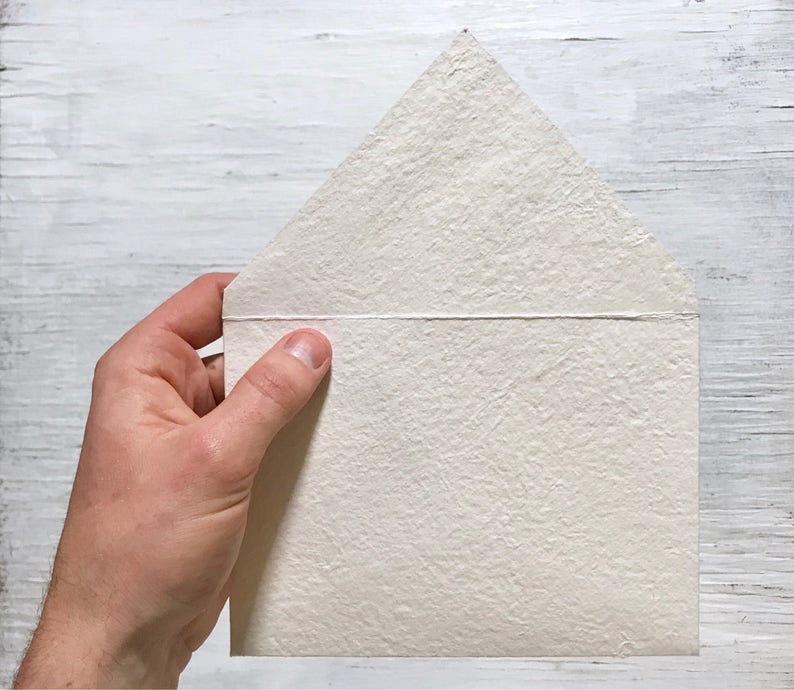 Handmade paper envelopes custom handmade paper custom | Etsy