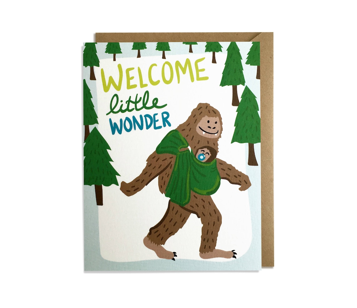 Funny Baby Card Welcome Little Wonder Welcome Little One - Etsy