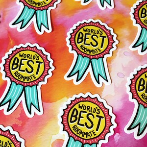 Best Roommate Sticker, Funny Sticker, Friend Sticker, Laptop Stickers ...