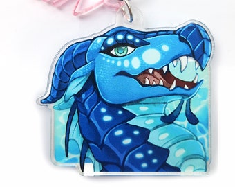 Tsunami and Riptide Wings of Fire WOF Acrylic Charm - Etsy